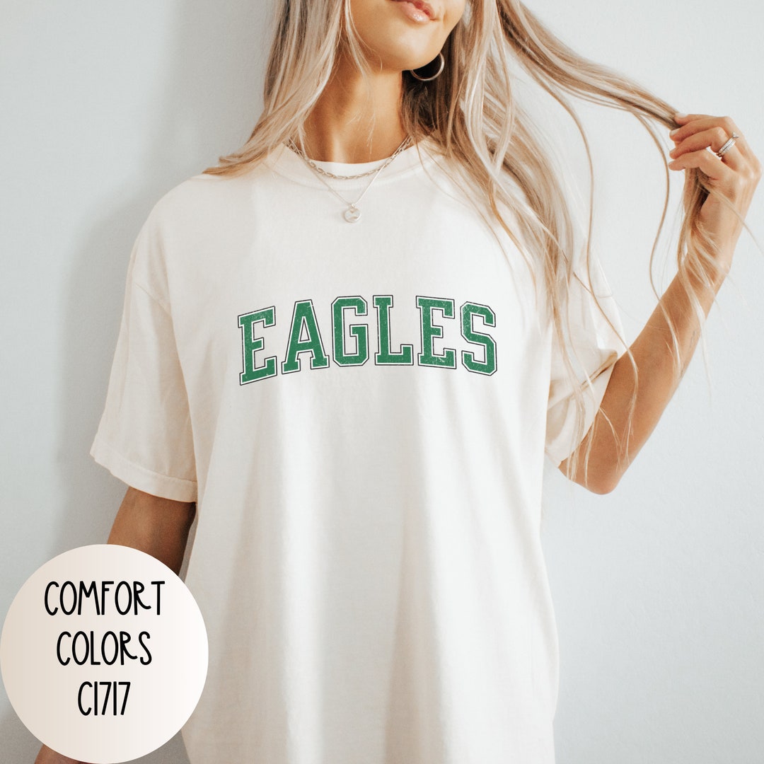 Comfort Colors Eagles Shirt for Eagles Football Fan on Game Day Custom ...