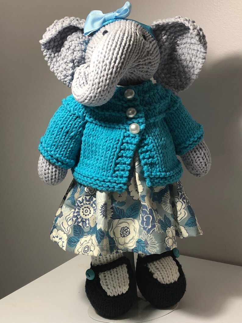 Adorable Knitted Elephant - Etsy
