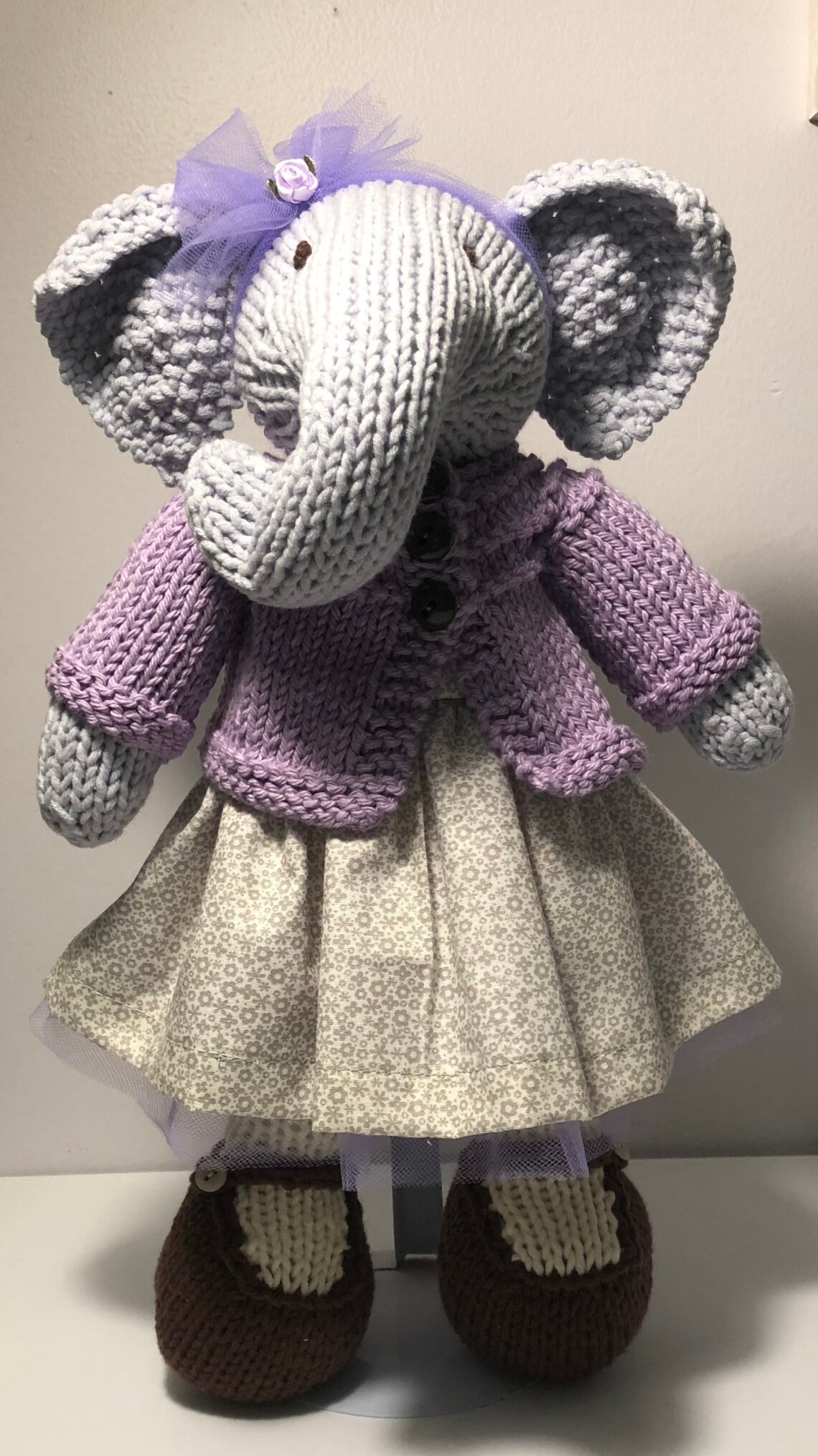 Adorable Knitted Elephant | Etsy