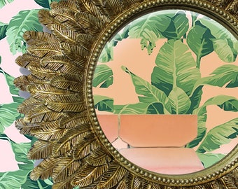 Sunflower mirror | Etsy