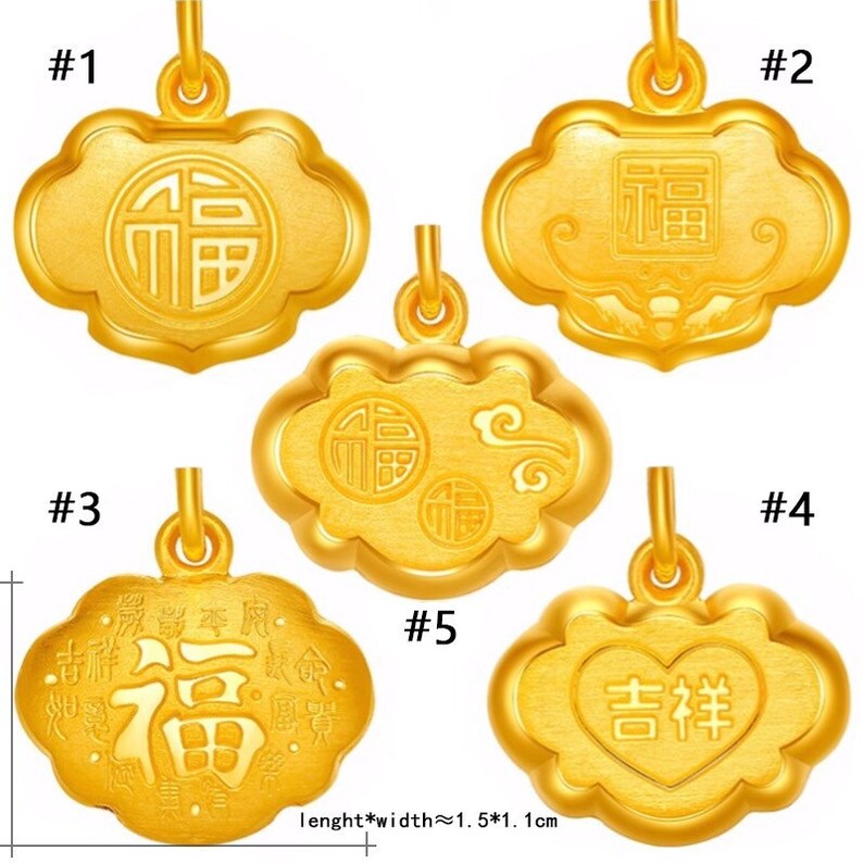 Vitality 24K Gold Fu福 Longevity Lock Red String Bracelet - Etsy