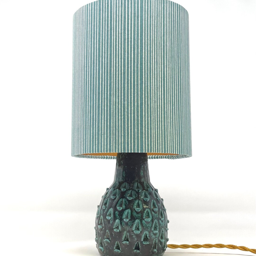 Mid Century Modern Ceramic Lamp Green - Etsy