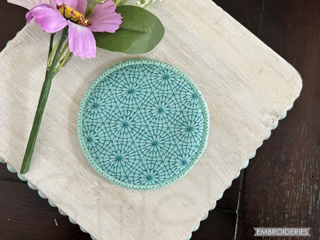 BLANK Round COASTER - Embroidery - Coasters, Blanks, Template ...