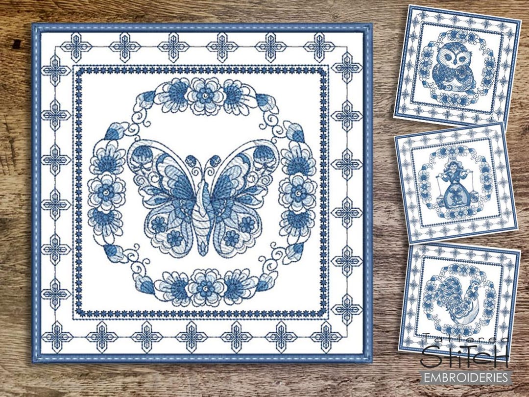 DELFT BLUE QUILT Blocks Bundle - Sewing, Crafting, Embroidery, Gifting ...