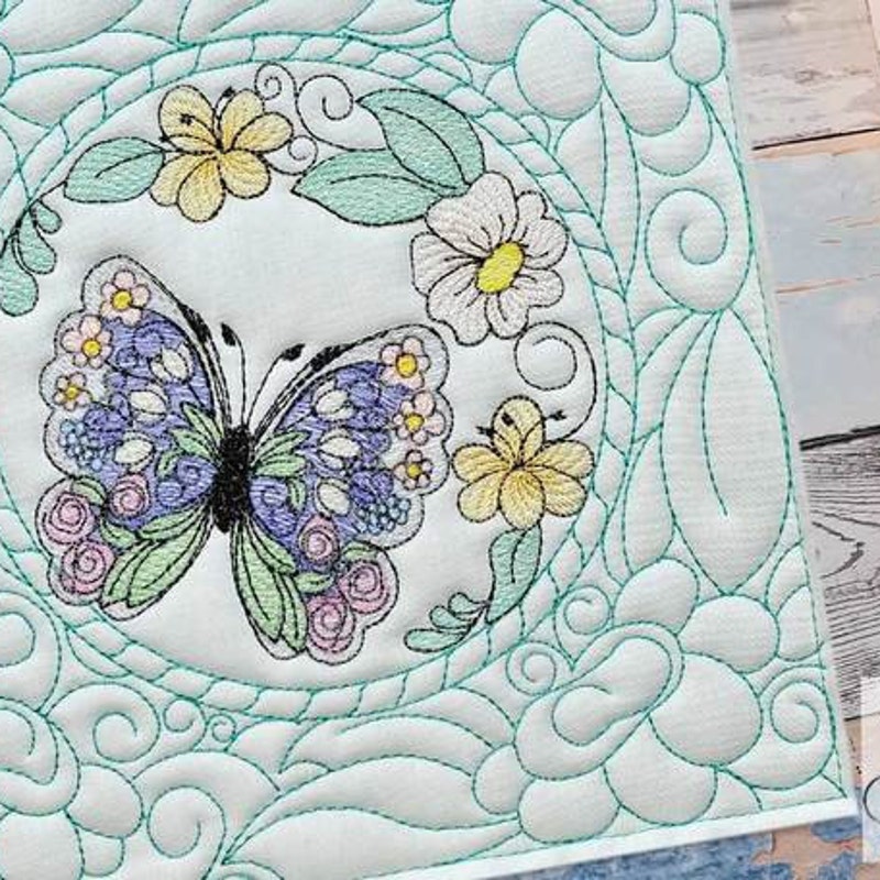 Butterfly Quilt Block Pattern 7x7 - Etsy