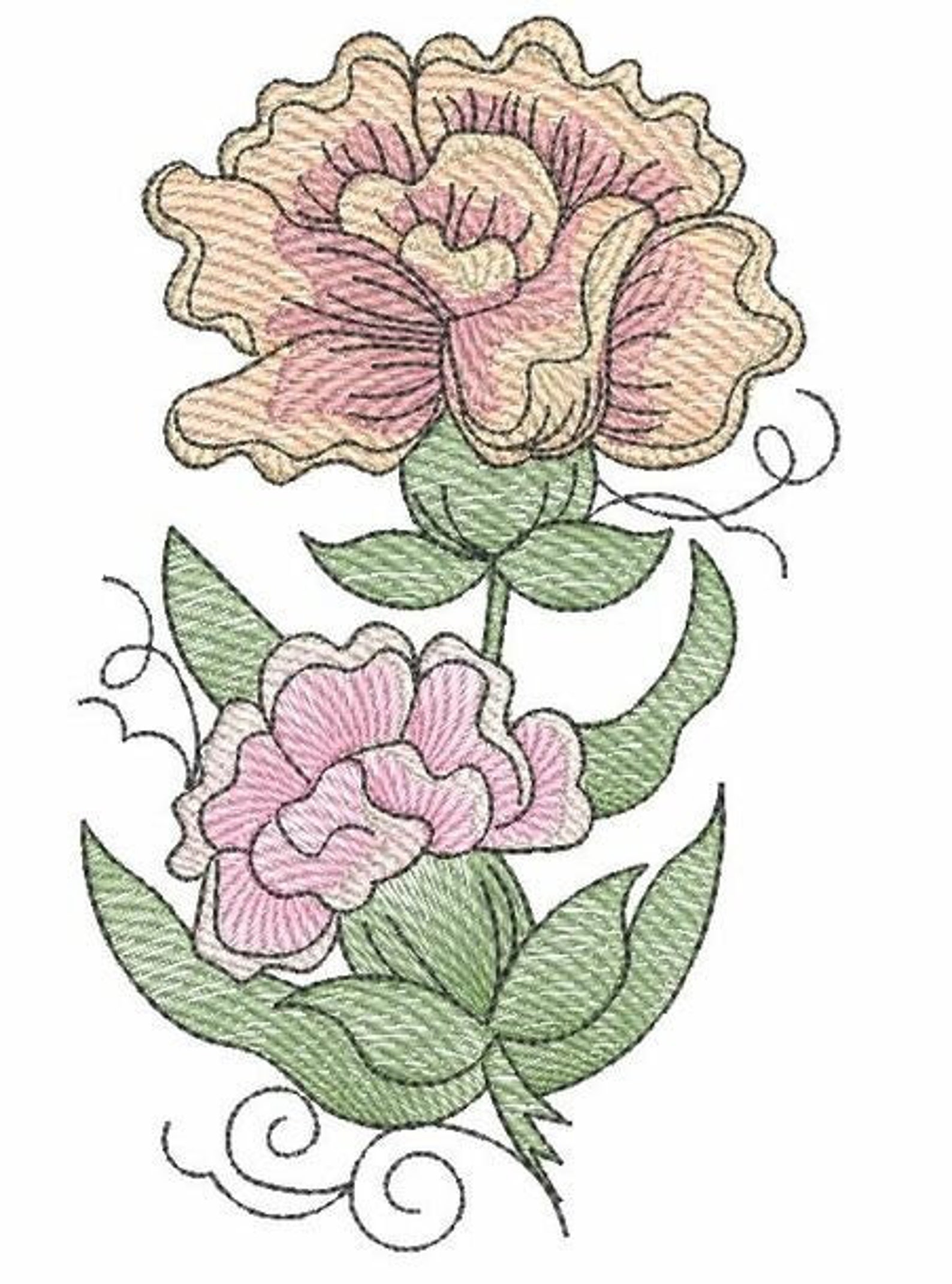 JANUARY CARNATION EMBROIDERY Birth Month Flowers Machine Embroidery ...
