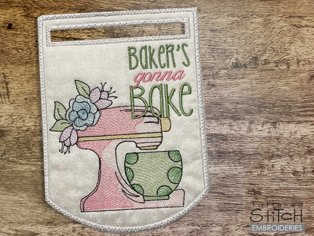 MIXER Embroidery TOWEL TOPPER - Stand Mixer, Baking, Baker, Kitchen ...