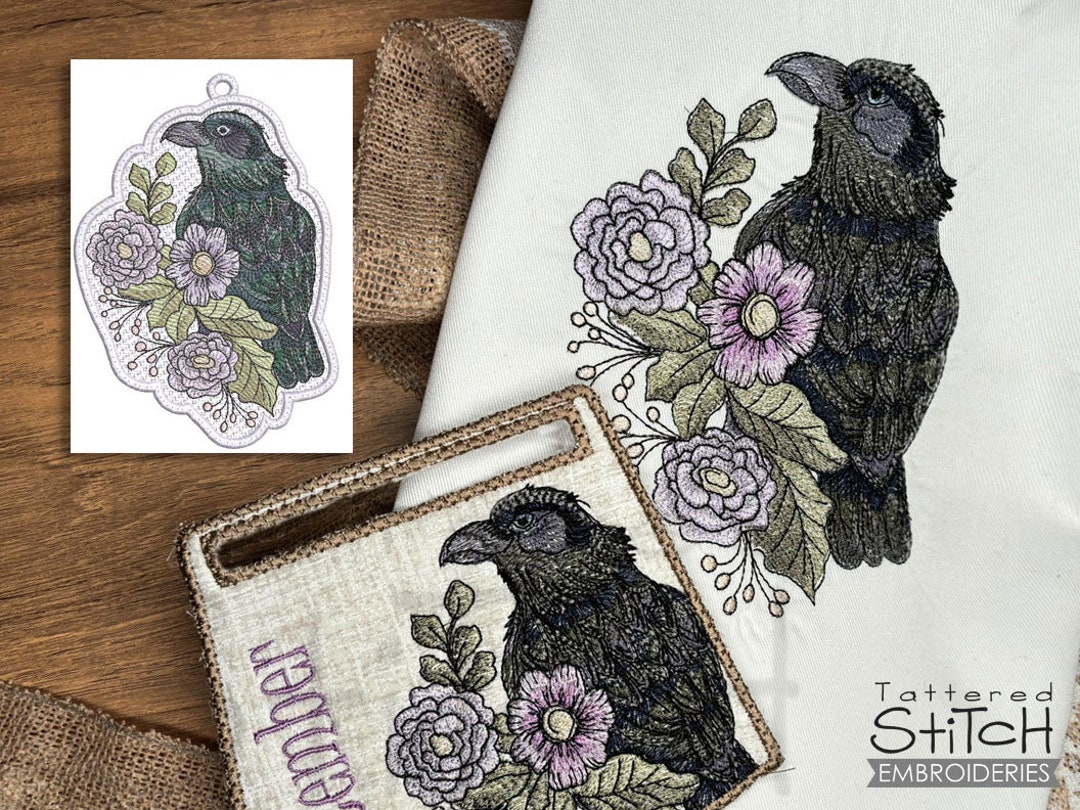 BIRD OF THE Month - December Raven Bundle - Sewing, Crafting ...