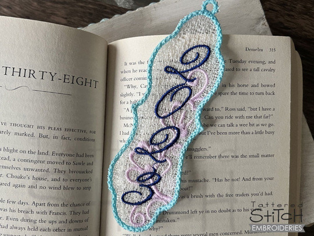 2023 Free STANDING LACE Bookmark- Embroidery - New Years, 2023, Book ...