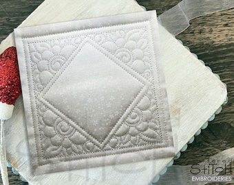 QUILT BLOCK EMBROIDERY Background 2 background Only Fits a 5x5, 6x6 ...