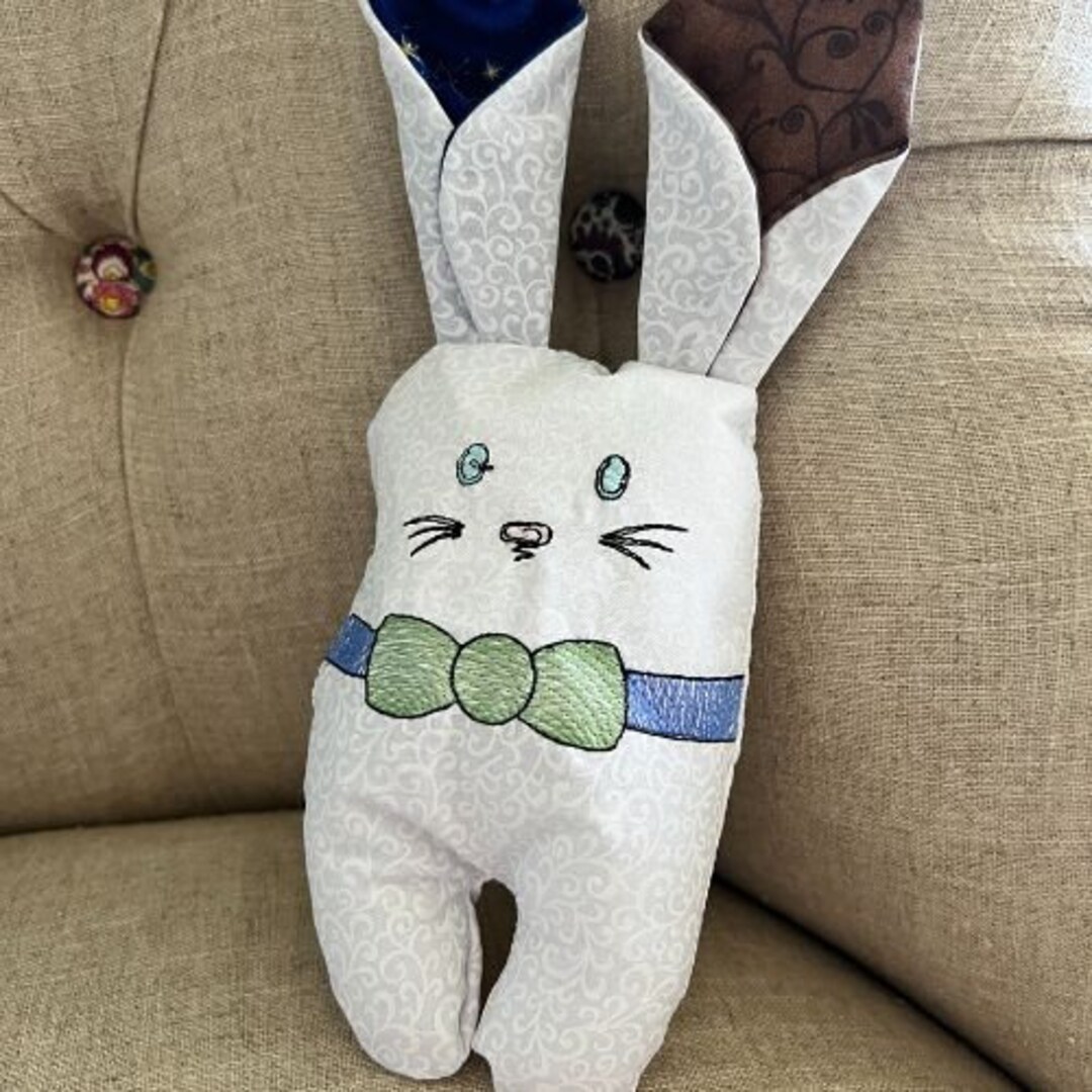 BOW TIE BUNNY Stuffie - Easter, Bunnies, Children, Kids Stuffies ...