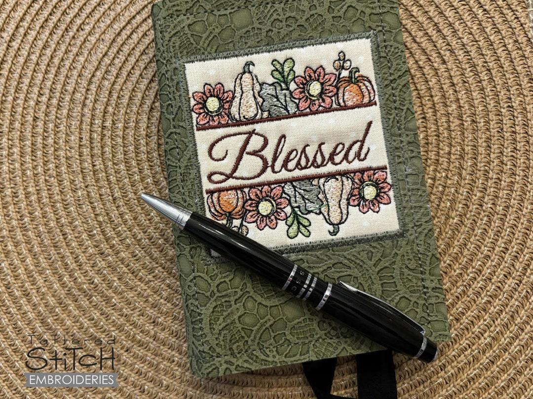 BLESSED NOTEBOOK COVER - Sewing, Crafting, Embroidery, Gifting ...
