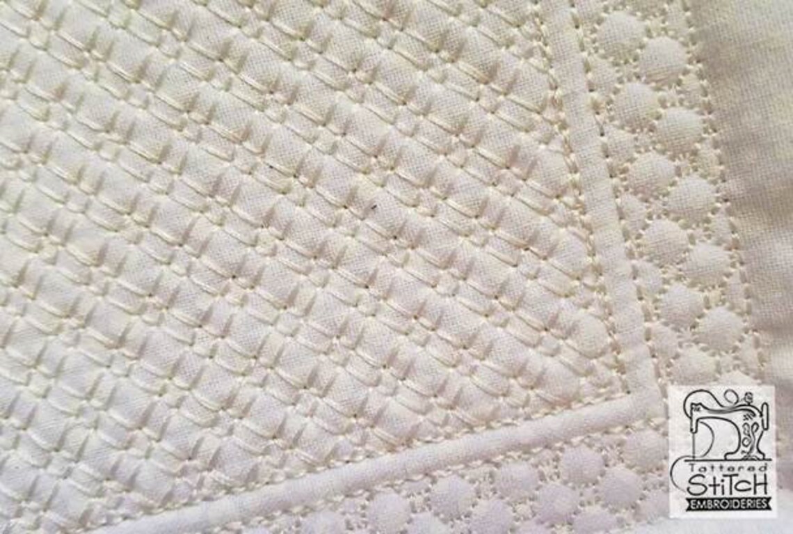 QUILT BLOCK EMBROIDERY Background #2 (background Only) - Fits a 5x5 ...