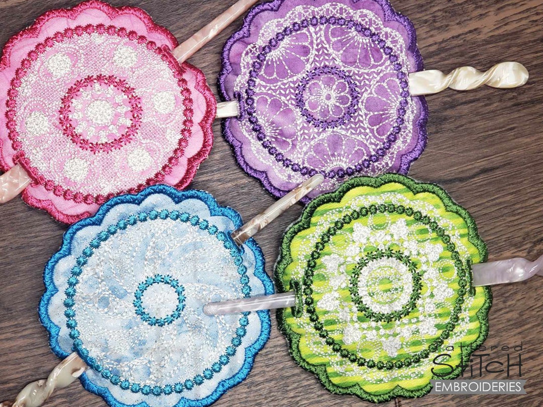 VINTAGE BUTTONS HAIR Bun Bling Bundle - Embroidery, Sewing, Crafting ...