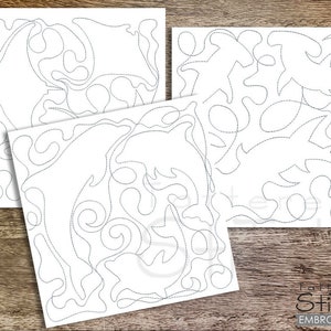 SEA LIFE EDGE to Edge Quilt Block Bundle - Sewing, Crafting, Embroidery ...
