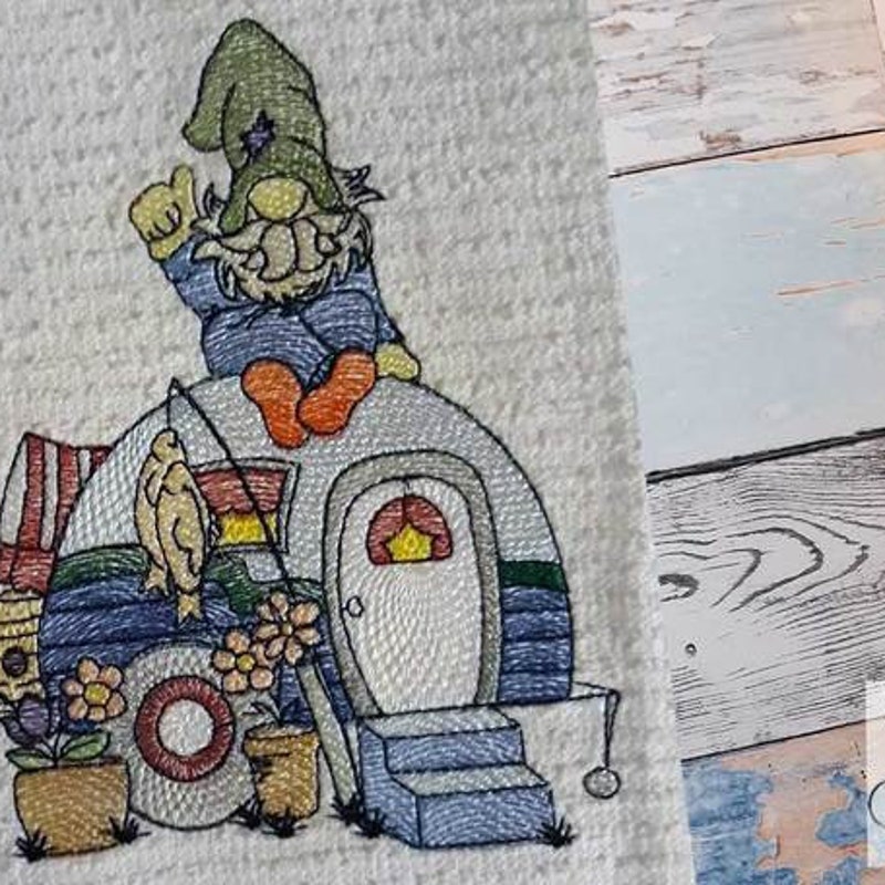 Camping Embroidery - Etsy