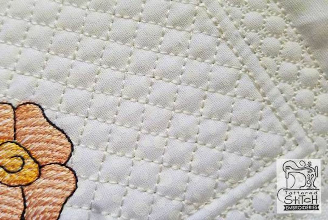 QUILT BLOCK EMBROIDERY Background #3 (background Only) - Fits a 5x5 ...