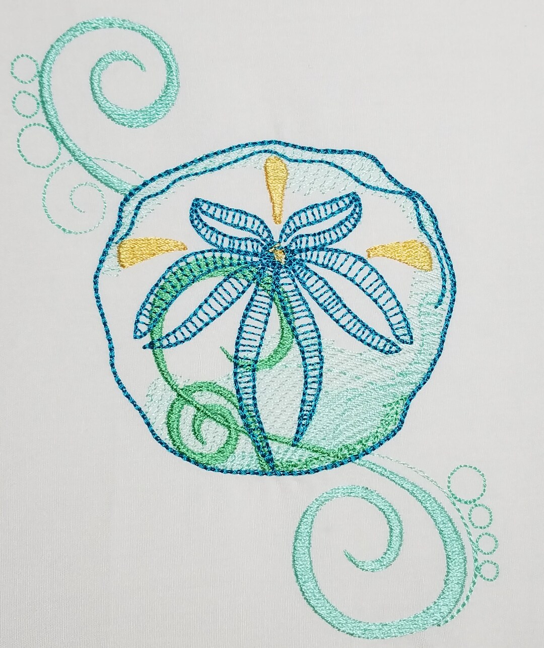 BEACH SAND DOLLAR Embroidery - Machine Embroidery Design - Etsy
