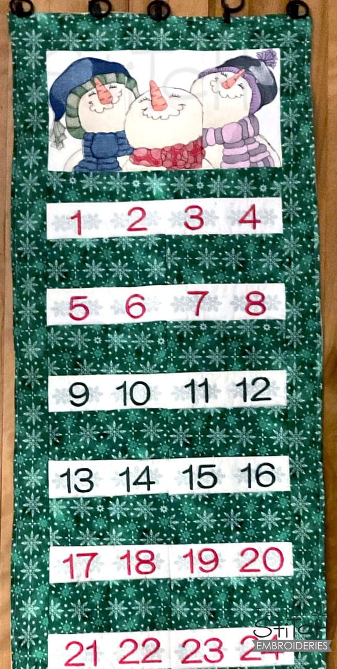 SNOWMEN ADVENT CALENDAR - Sewing, Crafting, Embroidery, Gifting ...