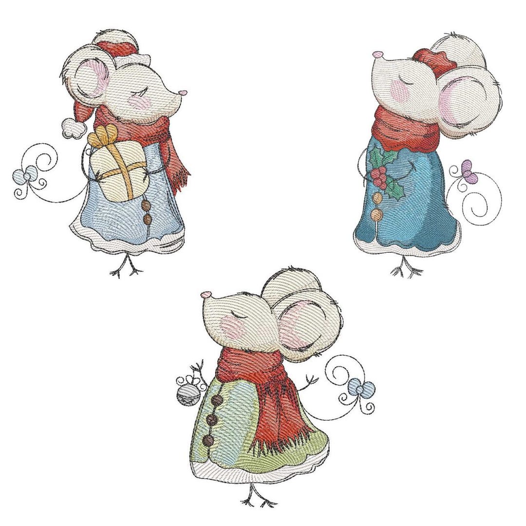 HOLIDAY MICE BUNDLE - Sewing, Crafting, Embroidery, Gifting ...