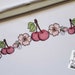 CHERRIES & BLOSSOMS BORDER Embroidery - Flowers, Cherry, Cherries ...