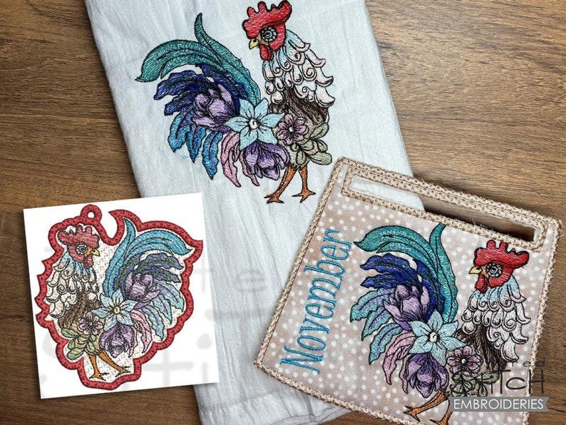 BIRD OF THE Month - November Rooster Bundle - Sewing, Crafting ...