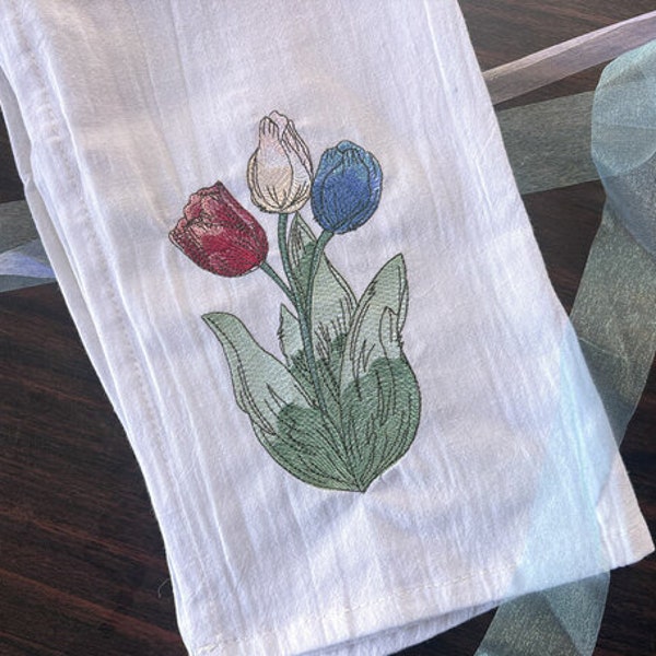 Tulip Embroidery - Etsy