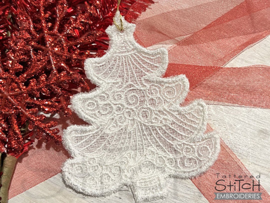 Free STANDING LACE TREE - Embroidery - Trees, Christmas, Lace, Lacework ...