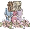 FRIENDS FOREVER EMBROIDERY - Fits a 4x4", 5x7" & 8x8" Hoop - Machine ...