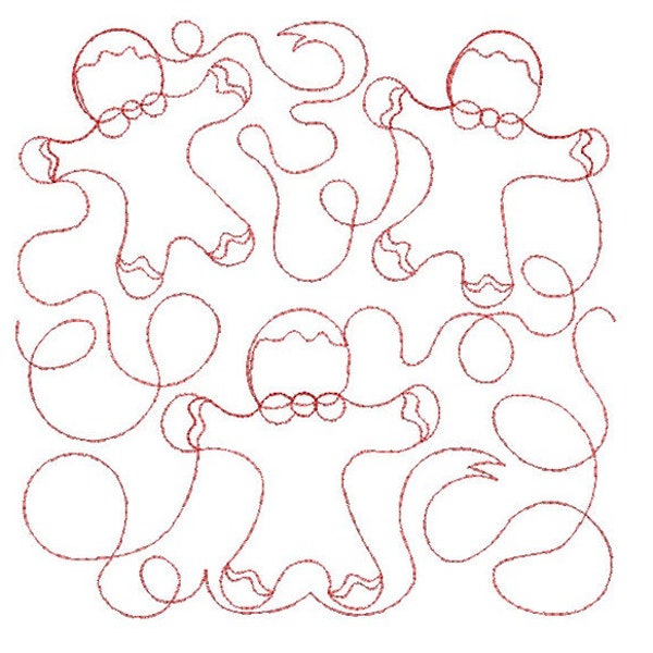 Gingerbread Embroidery Pattern - Etsy