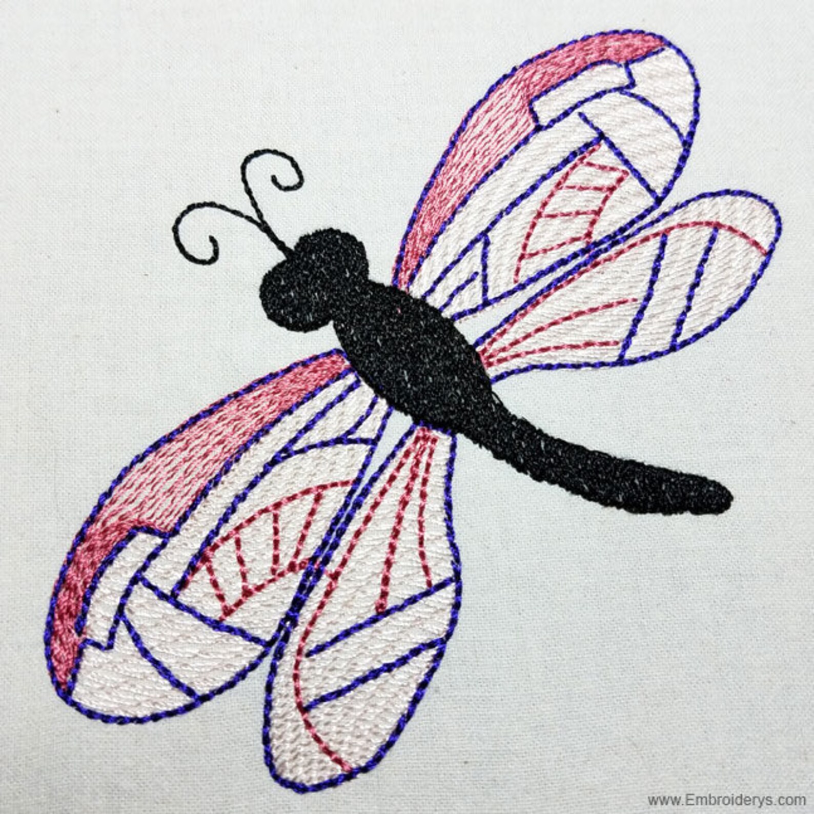 Dragonfly - Machine Embroidery Design - Etsy
