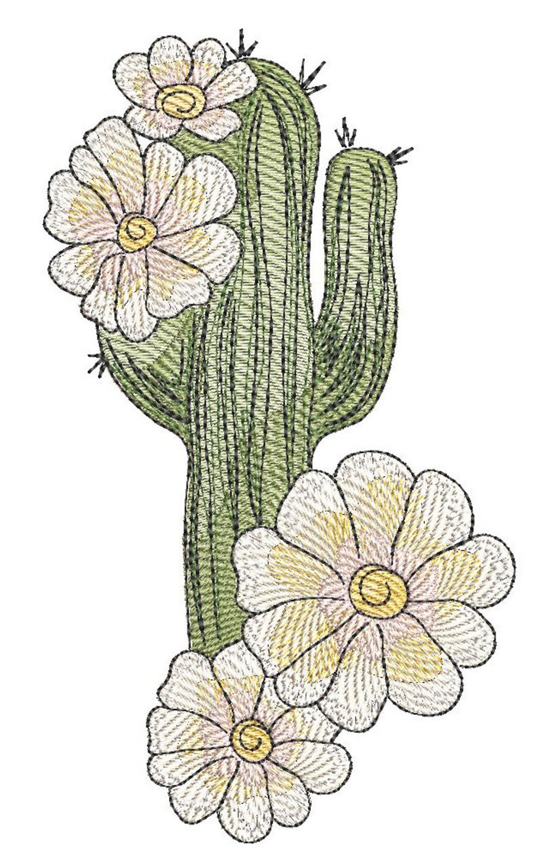 SAGUARO BLOOMS - Sewing, Crafting, Embroidery, Gifting - Downloadable ...