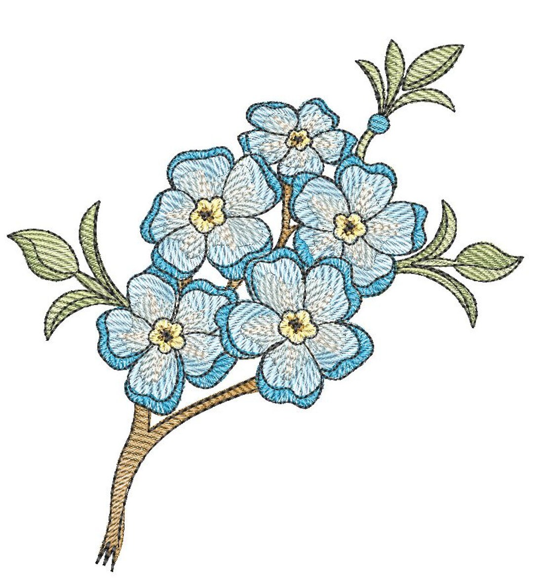 FORGET ME NOT Flowers - Sewing, Crafting, Embroidery, Gifting ...