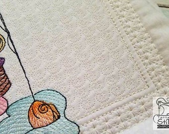 QUILT BLOCK EMBROIDERY Background 2 background Only Fits | Etsy