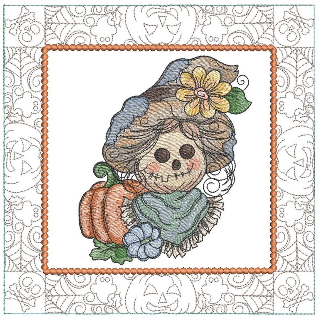 SCARECROW 6 QUILT BLOCK - Sewing, Crafting, Embroidery, Gifting ...