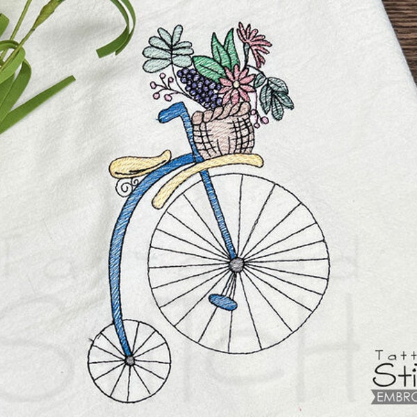 Machine Embroidery Bicycle Designs - Etsy