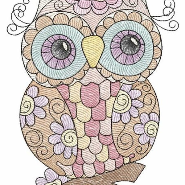 Owl Embroidery - Etsy