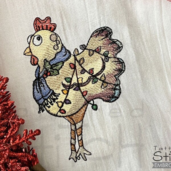 Chicken Embroidery Design - Etsy