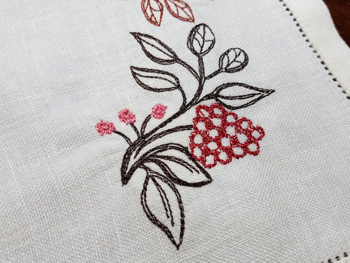 Leaf Border - Machine Embroidery Design - Etsy