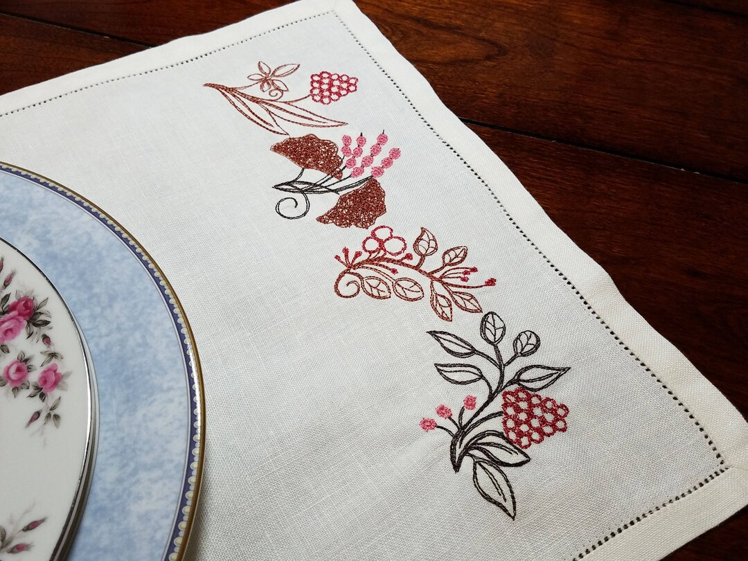 Leaf Border - Machine Embroidery Design - Etsy
