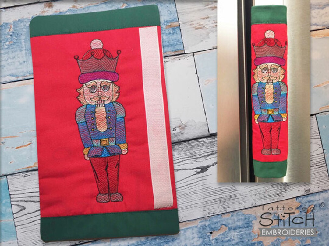 NUTCRACKER FRIDGE Door Handle WRAP - Christmas, Handle Wraps - Fits a ...