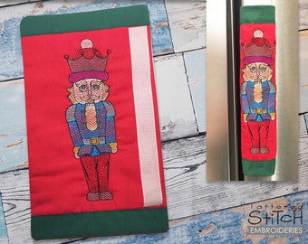 Christmas Nutcracker Holding Sign Applique-machine (Instant Download ...