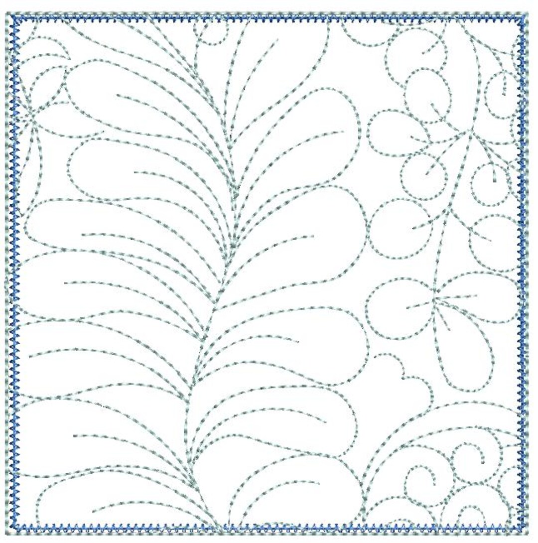 FERN QUILT BLOCK - Sewing, Crafting, Embroidery, Gifting - Downloadable ...