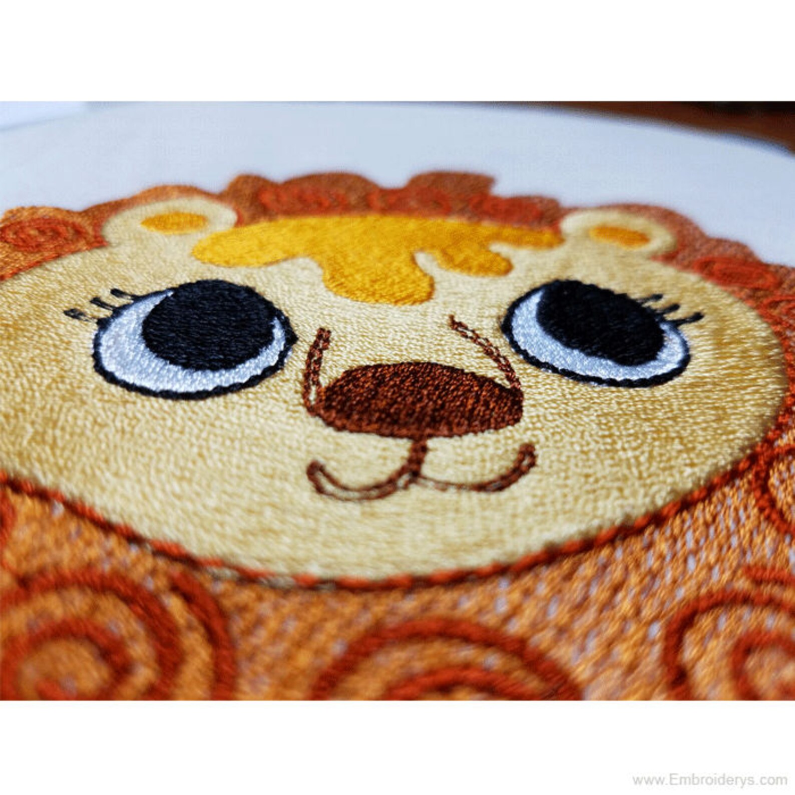 Baby Lion Machine Embroidery Design. 5x7 Hoop. Instant - Etsy