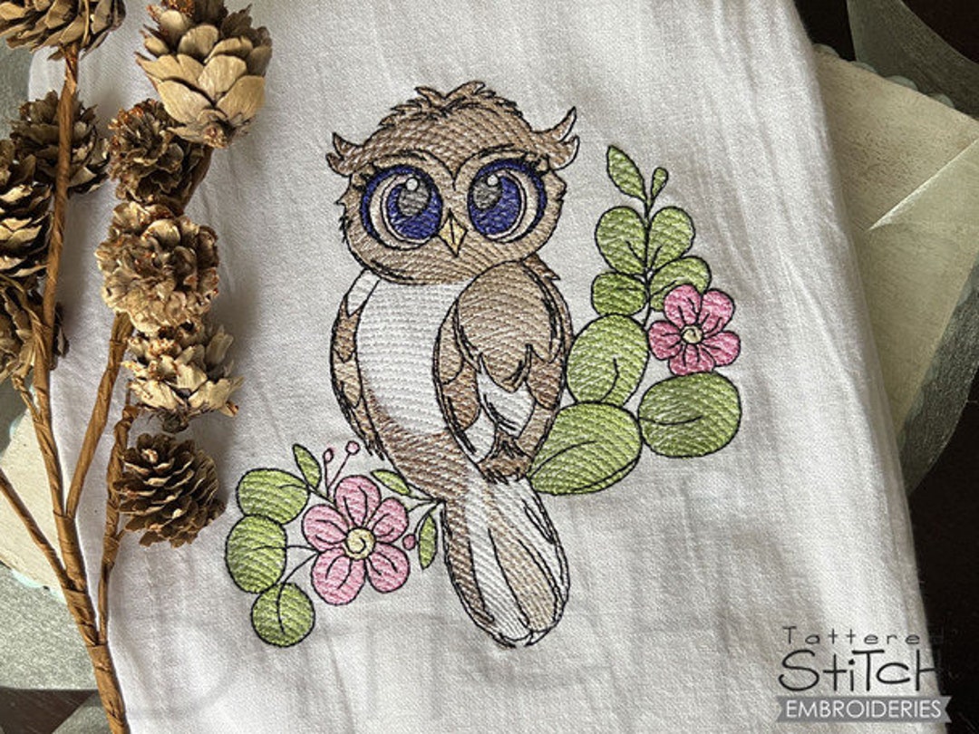 JANUARY Birds of the Month - Owls - EMBROIDERY - Owls, Floral, Birds ...
