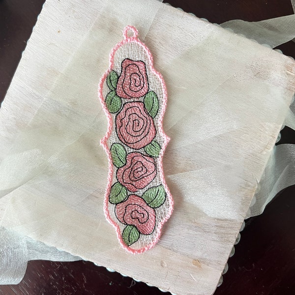 Free Standing Lace Embroidery Bookmark - Etsy