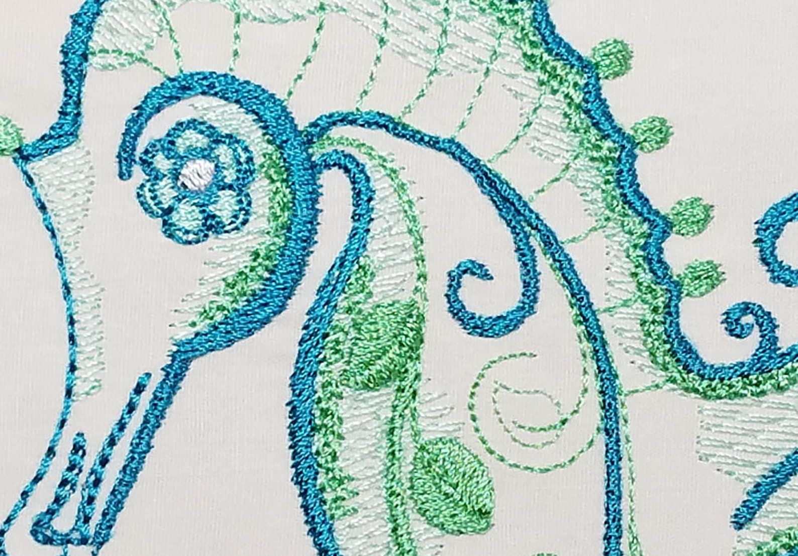 SEAHORSE EMBROIDERY Machine Embroidery Design | Etsy