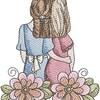 FRIENDS FOREVER EMBROIDERY Fits a 4x4, 5x7 & 8x8 Hoop Machine ...