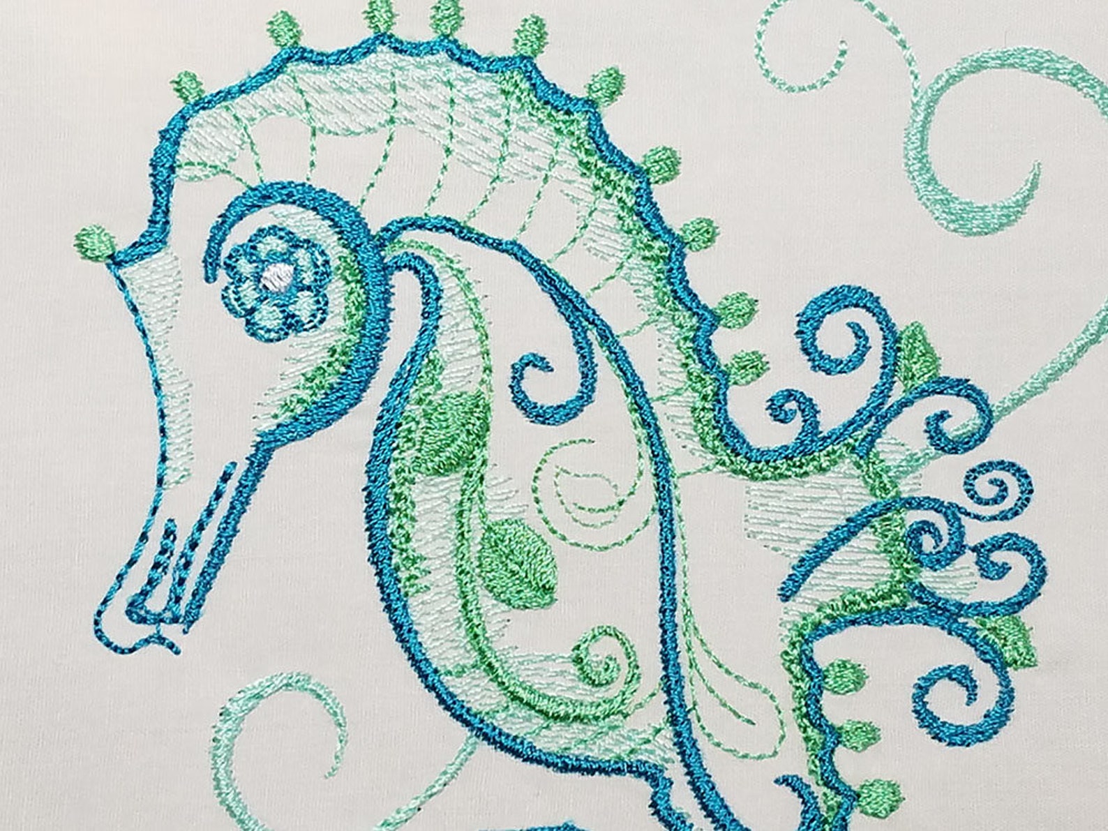 SEAHORSE EMBROIDERY - Machine Embroidery Design - Etsy