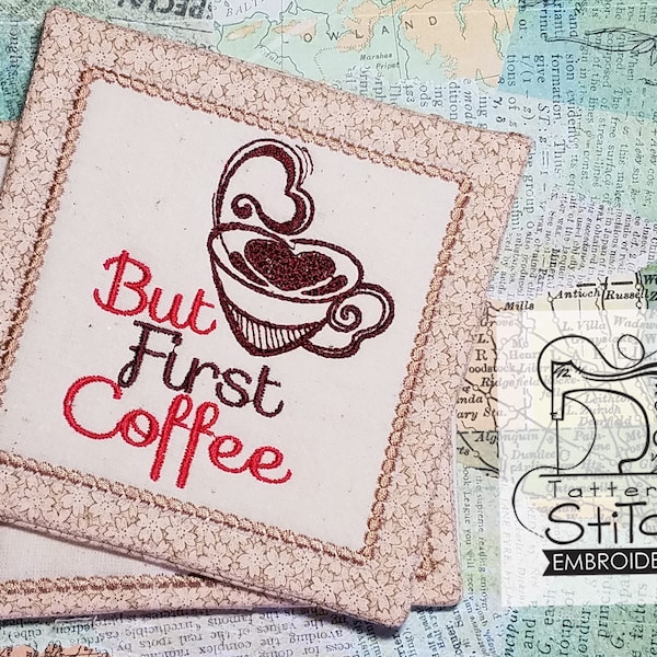 In the Hoop Mug Rug - Etsy